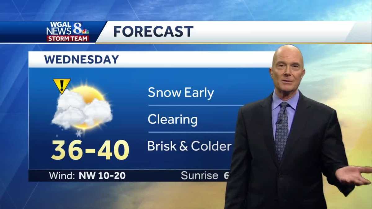 Mild Tuesday could switch to potential snow Wednesday morning