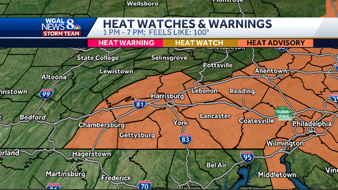 CENTRAL PA. WEATHER: National Weather Service issues heat advisory