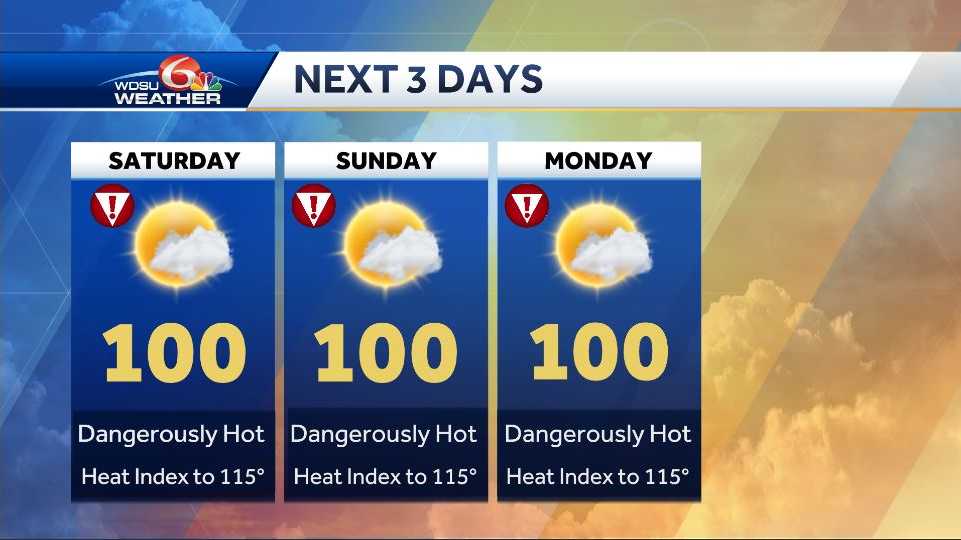 Possible Excessive Heat Warnings for this Weekend