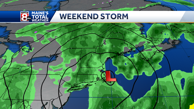 Tracking a wet and windy weekend rainstorm