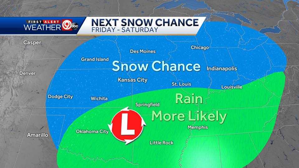 Potential winter storm could impact our area this weekend