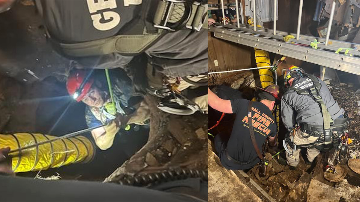 Georgia: Rescue crews save man trapped down 75-foot well