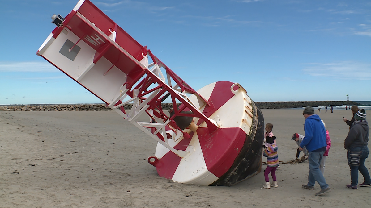 Coast Guard to retreive washed up bouy and return to Wells Harbor