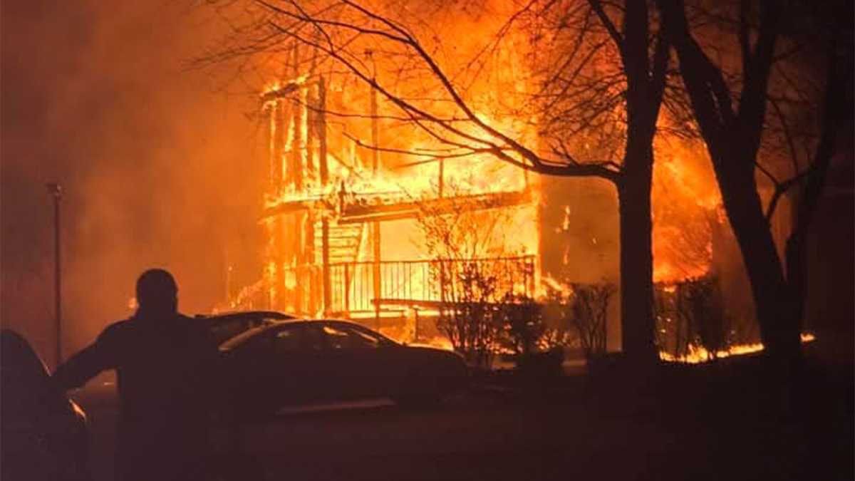 Wells apartment building fire displaces 16 families