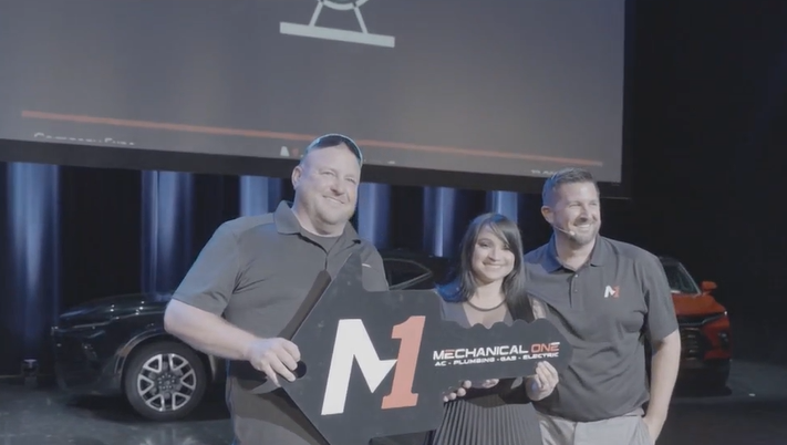 Mechanical One awards 3 employees new construction homes