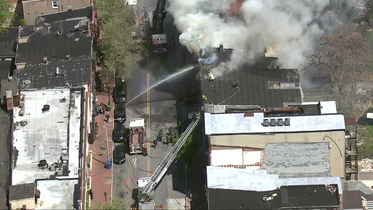 Firefighters called to 4-alarm fire in west Baltimore