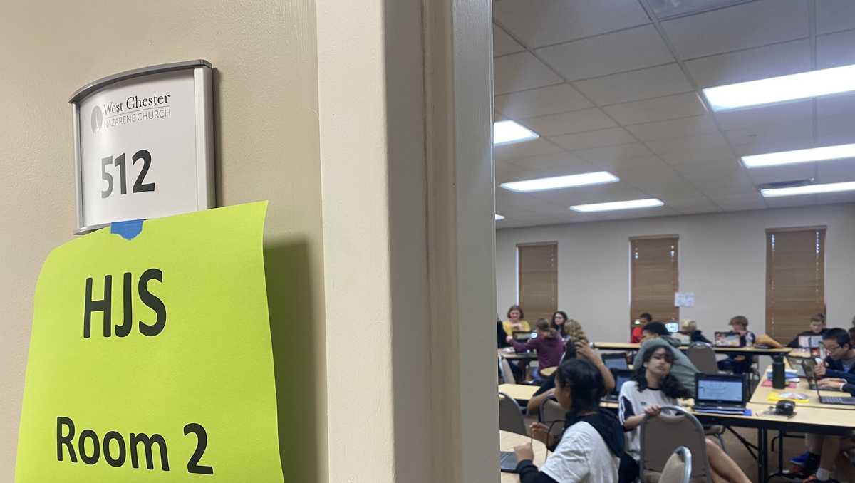 Hopewell Junior School hold classes in church following Labor Day fire