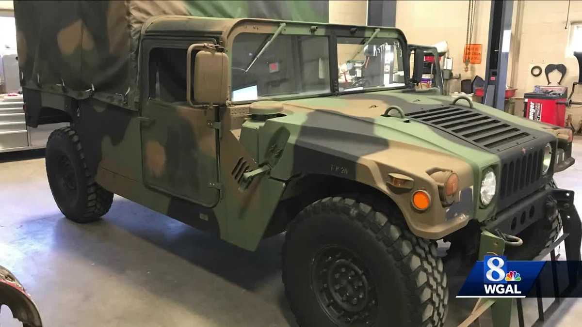 Police department fixing up Humvee it received from federal government