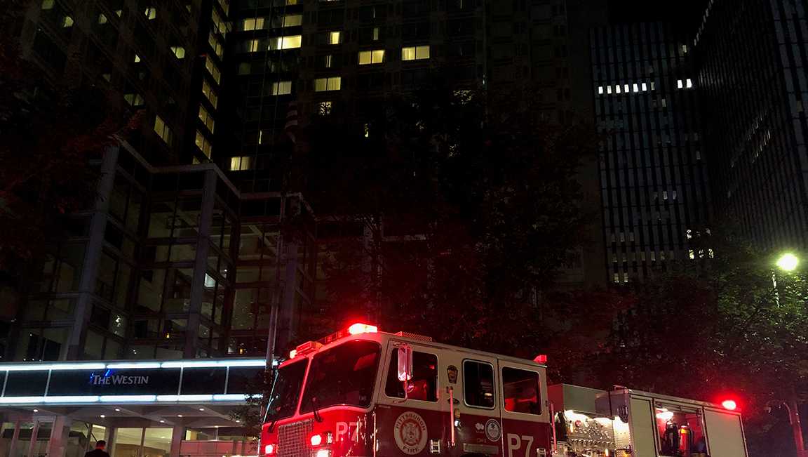 Crews responding to reports of smoke inside The Westin Pittsburgh hotel ...