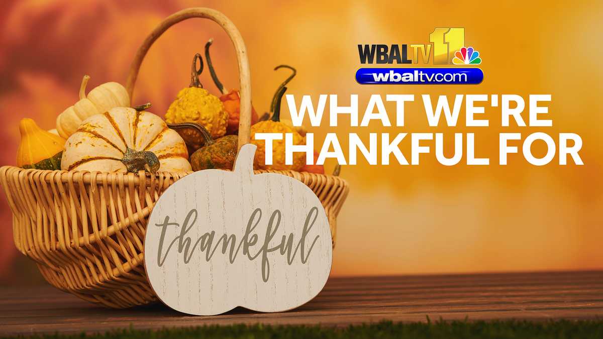Here's what WBAL-TV 11 News reporters are thankful for