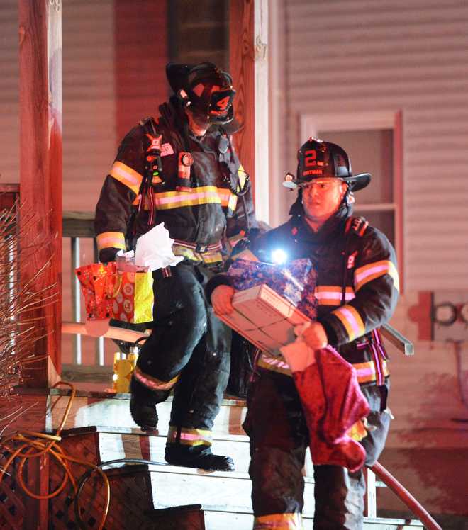 Three families displaced by Christmas Eve fire