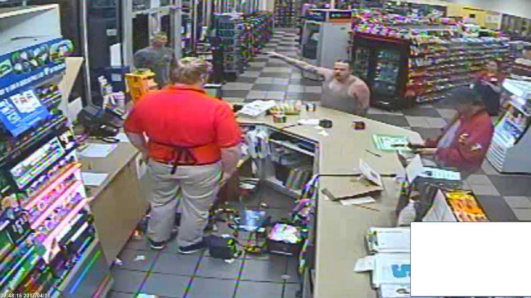 PHOTOS: Police search for man accused of public 'tantrum'