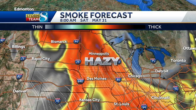 Iowa weather: What to know about smoke from Canadian wildfires