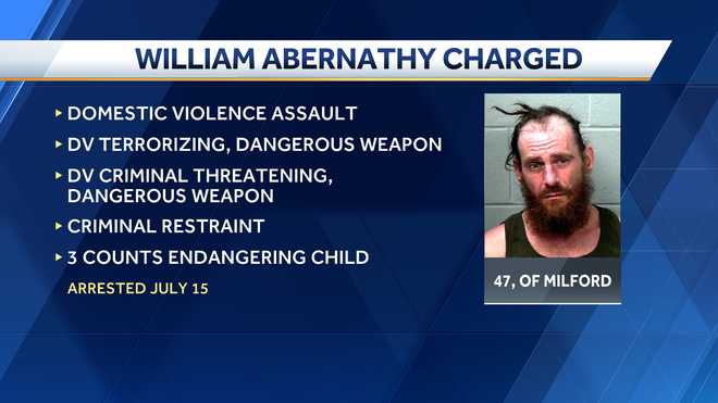 Maine state police bomb team at a home in Penobscot County