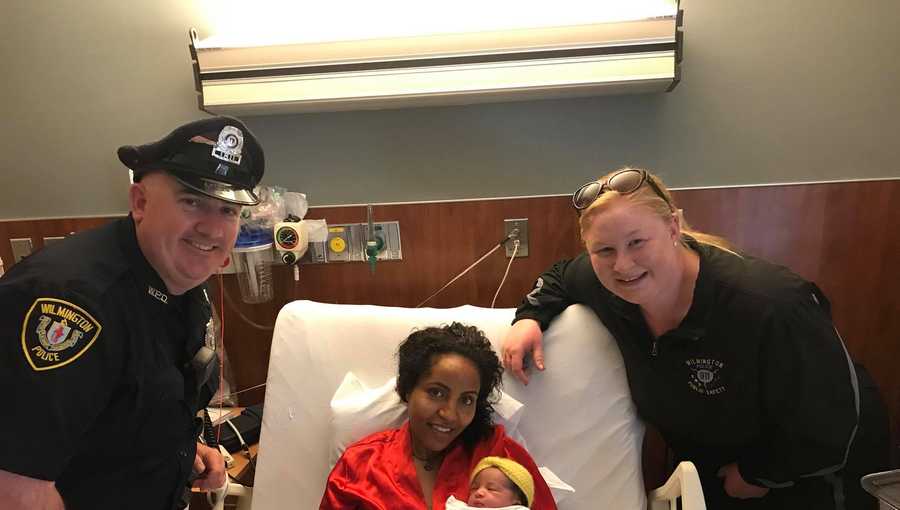 Officer, dispatcher visit baby they helped deliver