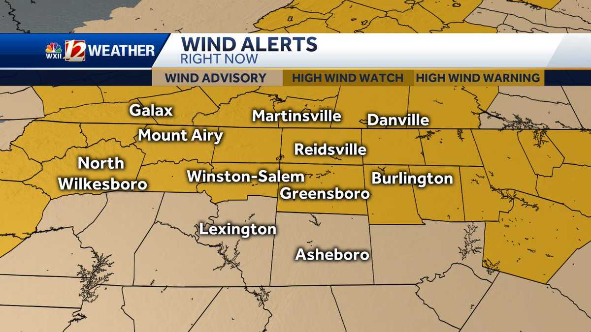 High winds Friday create numerous problems across VA, NC