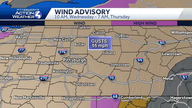 Wind, rain and snow could impact Pittsburghers preparing for holiday travel