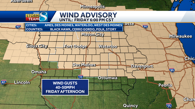 Iowa Weather: Red flag warning in effect for most of the state
