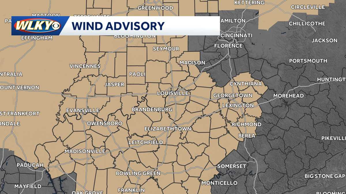 Impact weather: Wind Advisory, gusty storms possible Sunday night