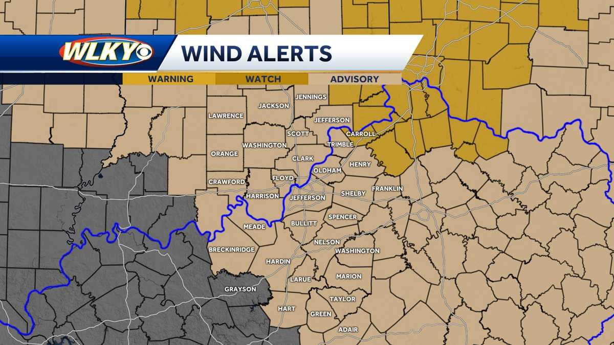Wind advisory in Louisville: What to expect