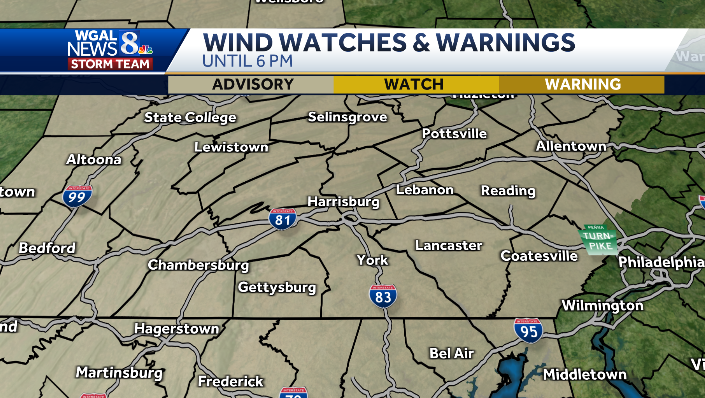 IMPACT DAY: Wind advisory in effect until 6 p.m.