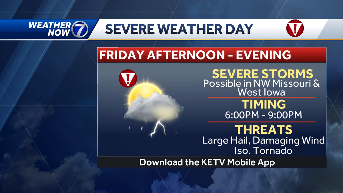 Omaha weather: Strong, severe storms possible Friday