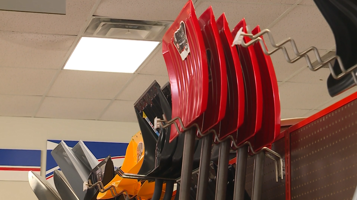 Shoppers gather winter supplies ahead of weekend snow