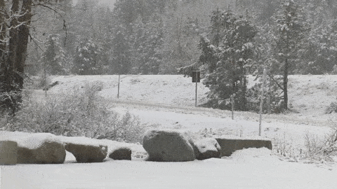 Snow, rain in California, but fire areas are dry