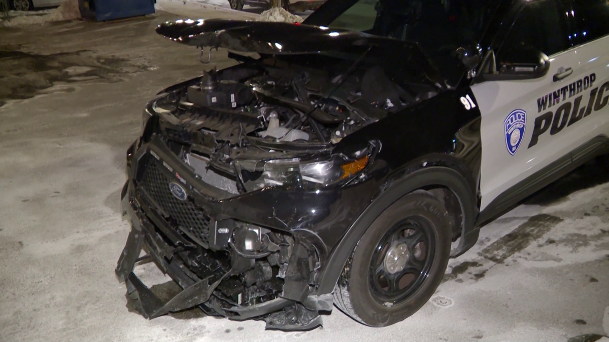Man faces OUI charges after crashing head-on into cruiser, police say