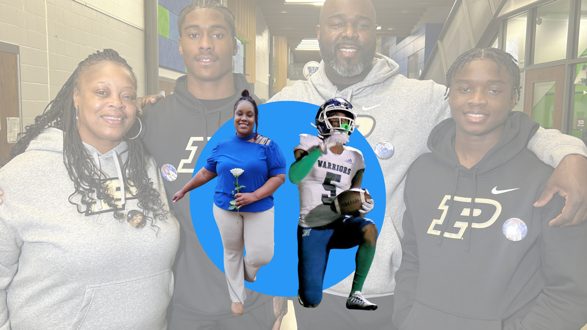 Football star is turning unimaginable loss into new hope