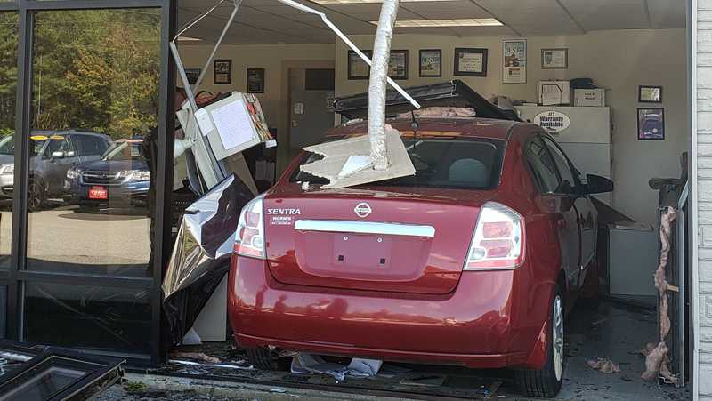 Woman Crashes Car She Was About To Buy Into Maine Car Dealership