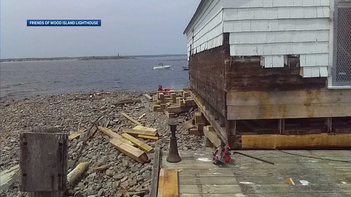 Crews work to restore Wood Island Boat House following January storms