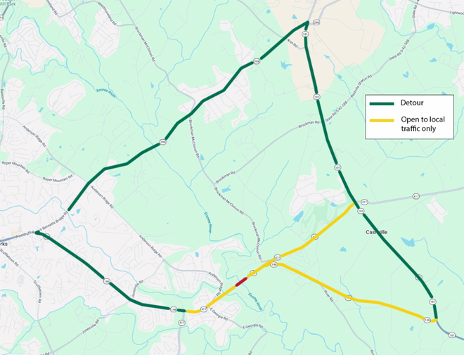 Woodruff Road bridge over Enoree River to close for repairs