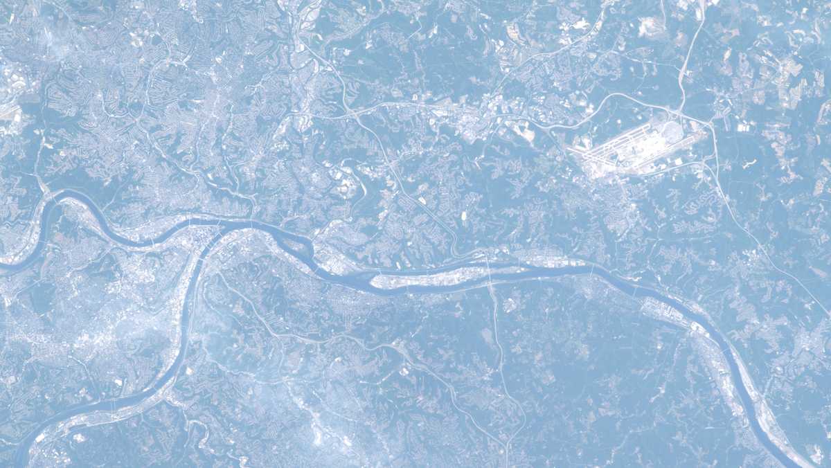 Check out this view of Pittsburgh from the International Space Station