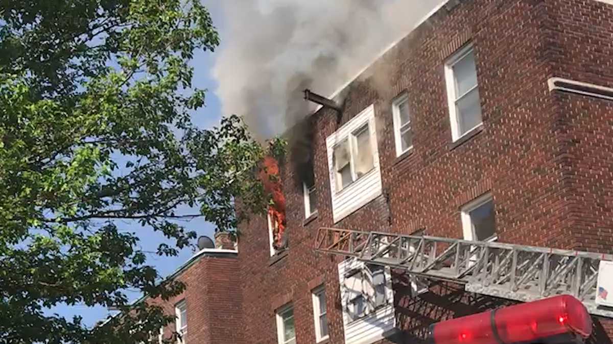 4 firefighters injured battling Worcester apartment building fire