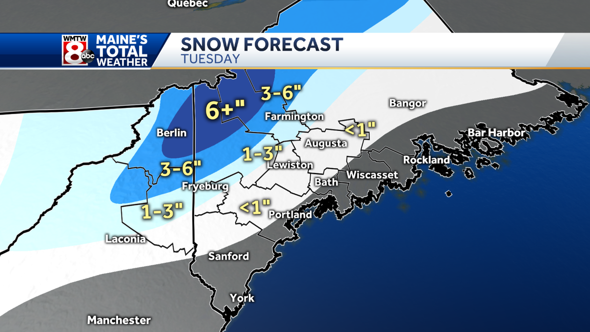 Storm brings snow, rain, wind to Maine; 2nd storm comes Friday