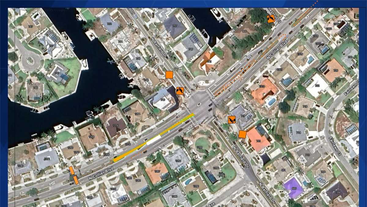 Work On Marco Island North Collier Blvd Intersection Begins July 14