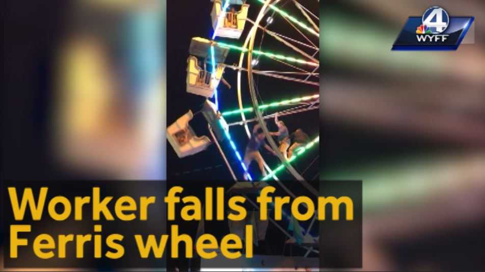 Video captures worker falling from Ferris wheel at NC fair
