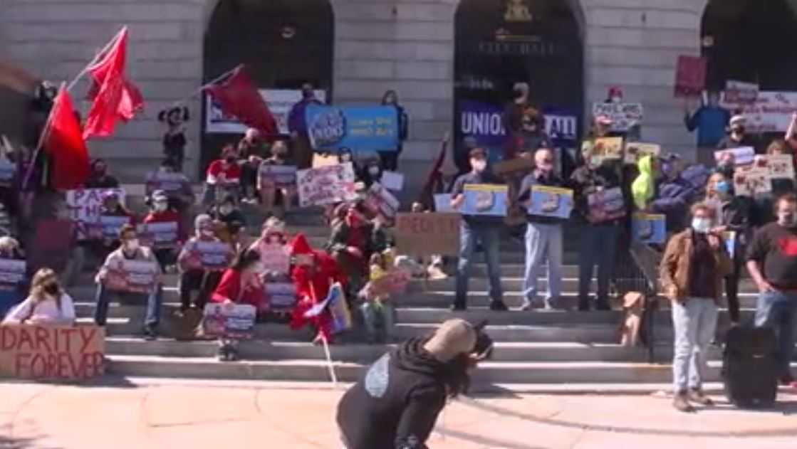 Labor victories celebrated at Portland workers’ rights rally