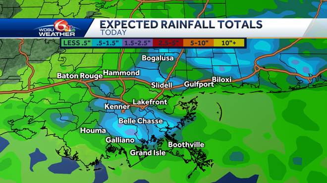 New Orleans heavy rain and flood threat
