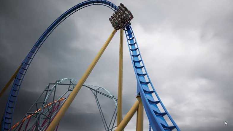 Six Flags Great America announces new inverted dive coaster