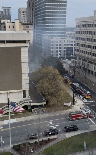 Winston-Salem crews respond to fire at Old Courthouse