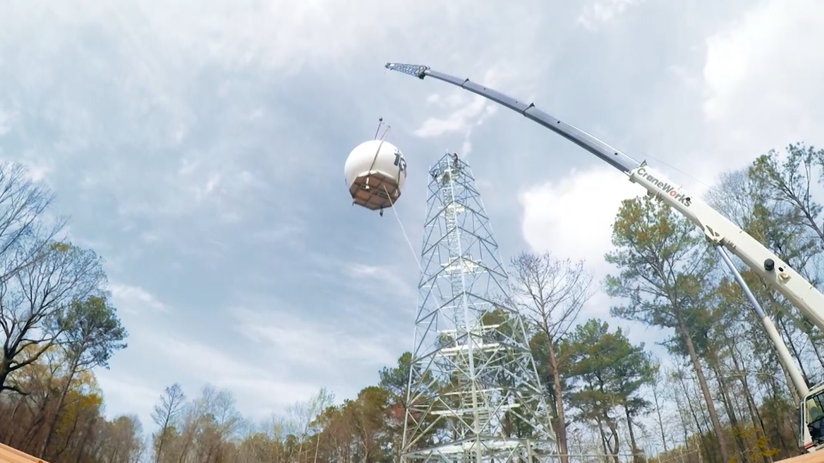 PHOTOS: WVTM 13 Live Doppler radar rises up in central Alabama