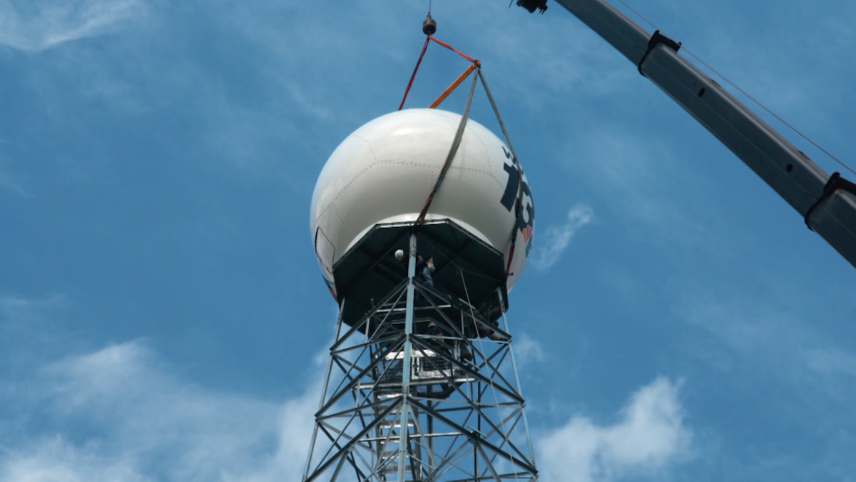PHOTOS: WVTM 13 Live Doppler radar rises up in central Alabama