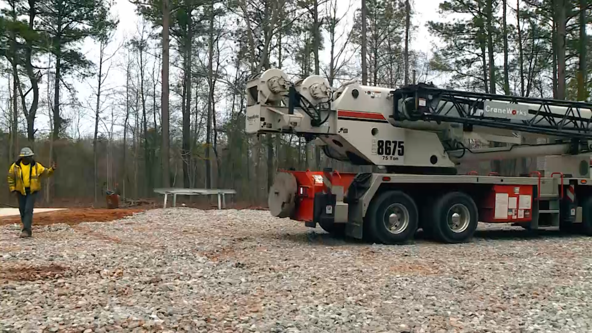 PHOTOS: WVTM 13 Live Doppler radar rises up in central Alabama