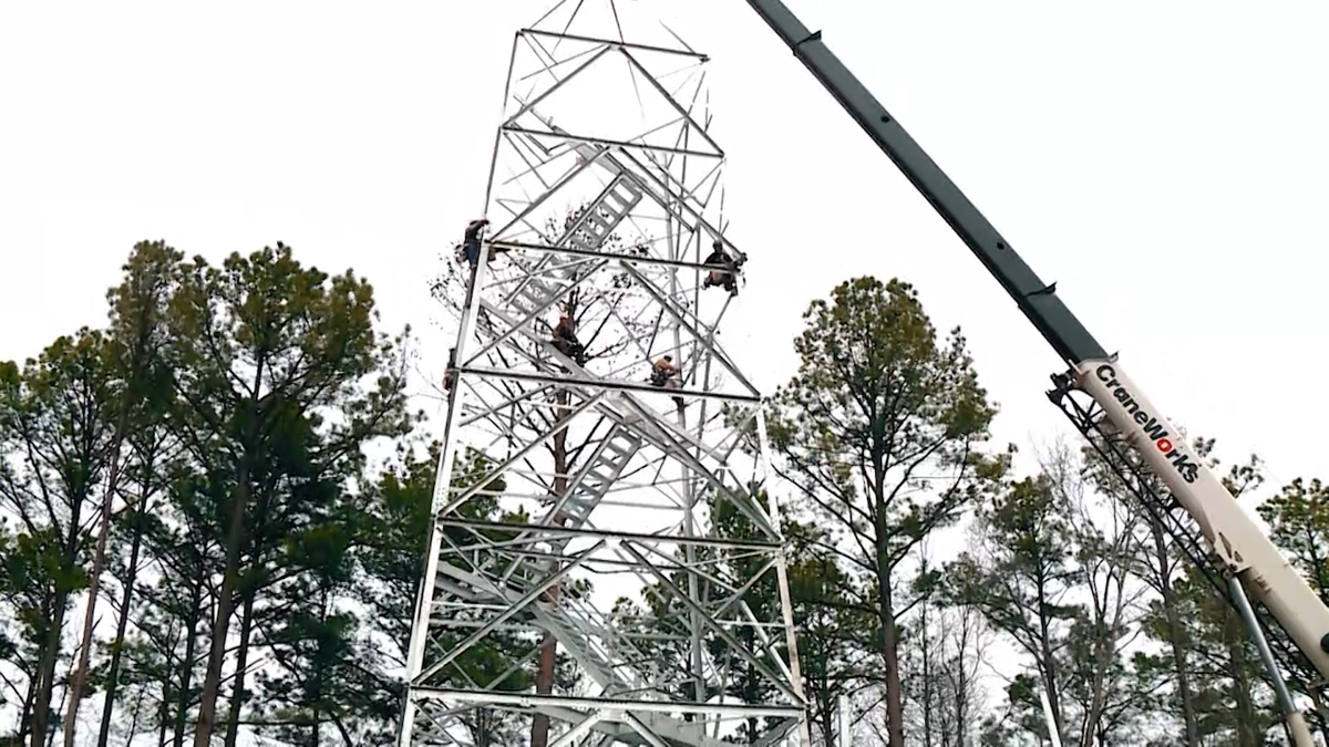 PHOTOS: WVTM 13 Live Doppler radar rises up in central Alabama