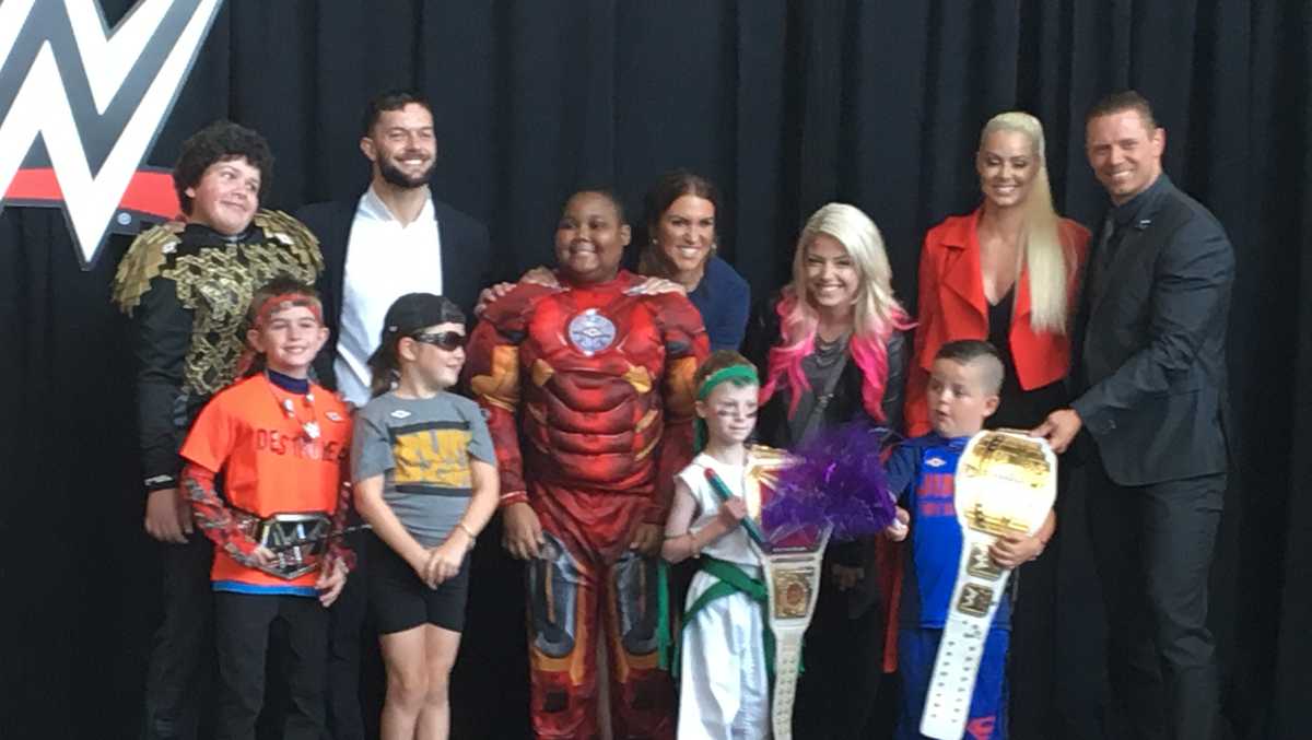 WWE stars make appearance at Children's Hospital event