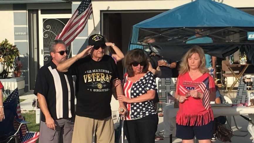 Young Marines surprise World War II veteran on his 93rd birthday