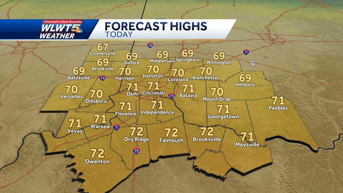 Weekly weather planner: Near-record highs begin week, cooldown coming ...