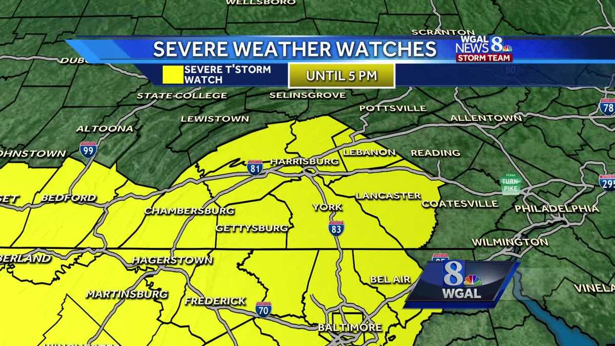 Severe T'Storm Watch in effect until 5pm